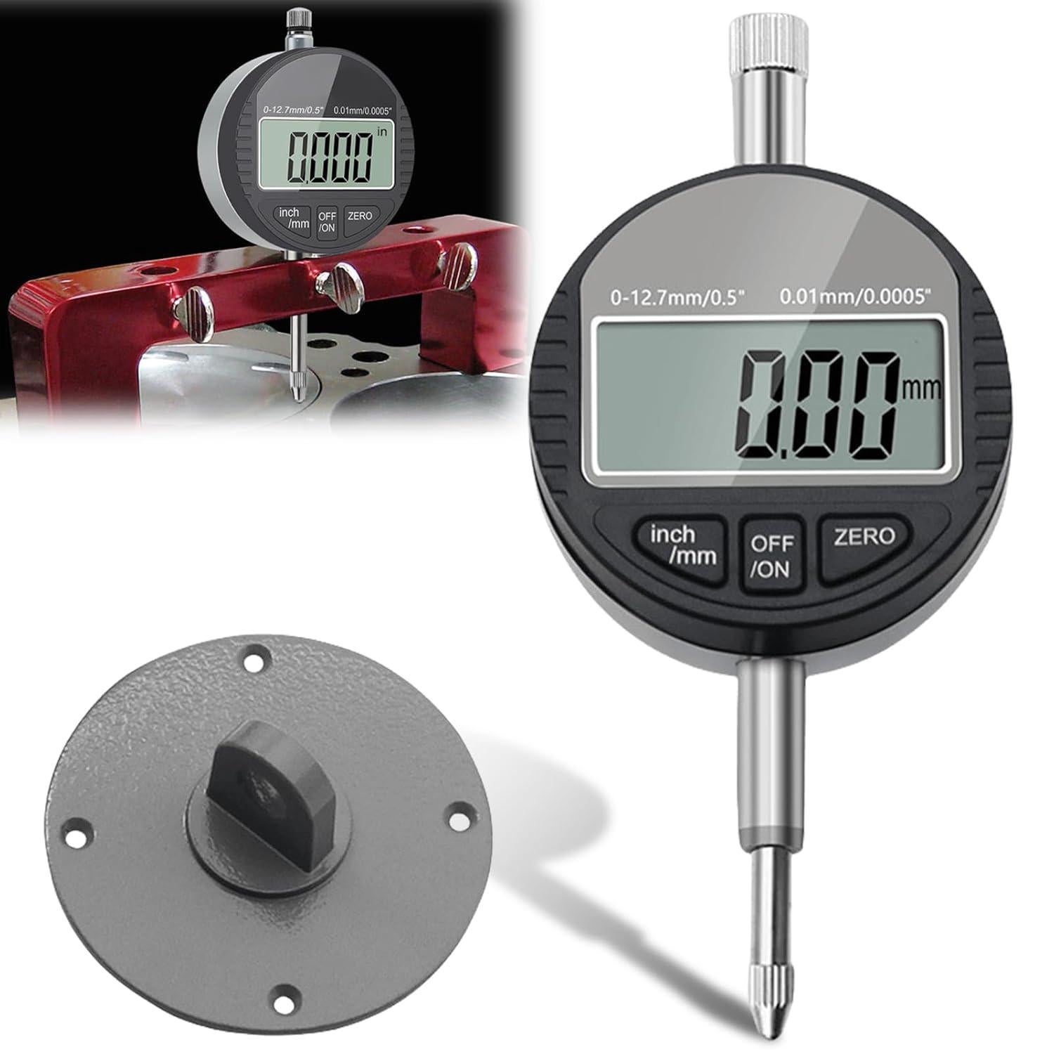 Comparateur numérique 0-12,7 mm 0,01 mm Jauge de profondeur Précision ...