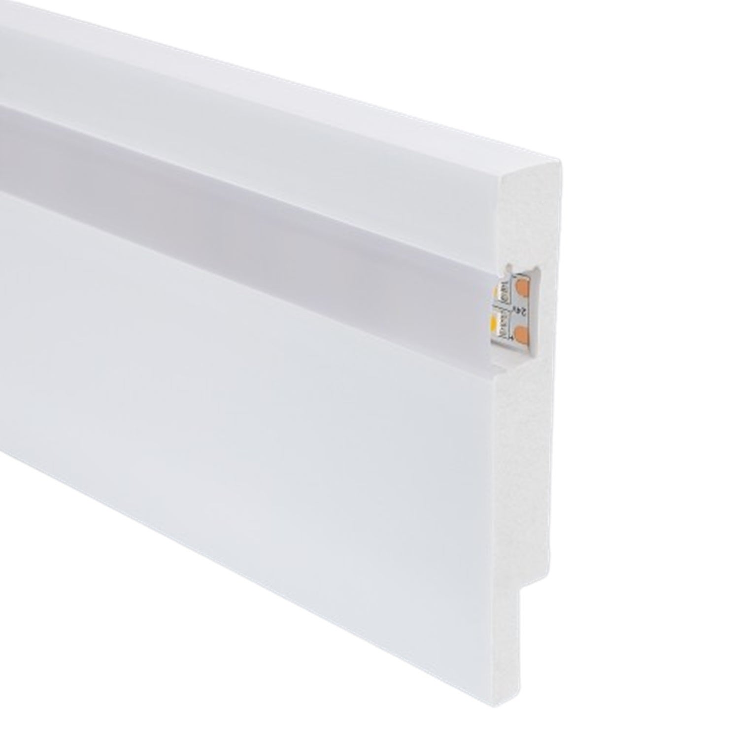 Moulure Plinthes Modern pour Rubans LED 2 m | Leroy Merlin