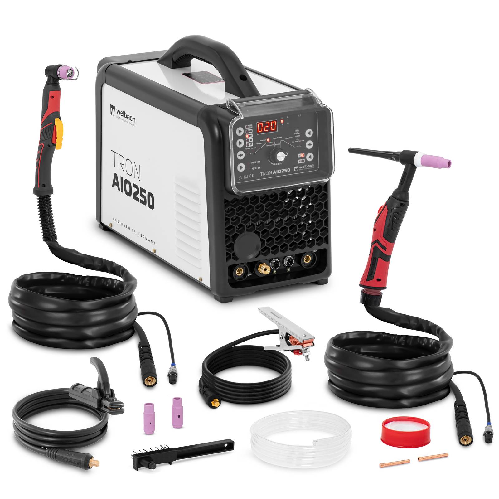 Soldadora multiproceso - TIG AC DC - MMA - 250 A - CUT 50 A - ciclo de trabajo: 60 % - pulso ...