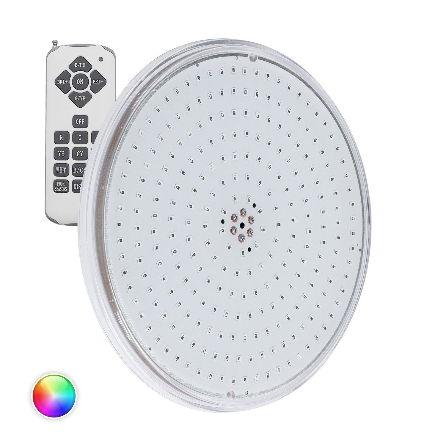 Ampoule LED Piscine Slim Submersible PAR56 RGB 12V AC 20W IP68 ...