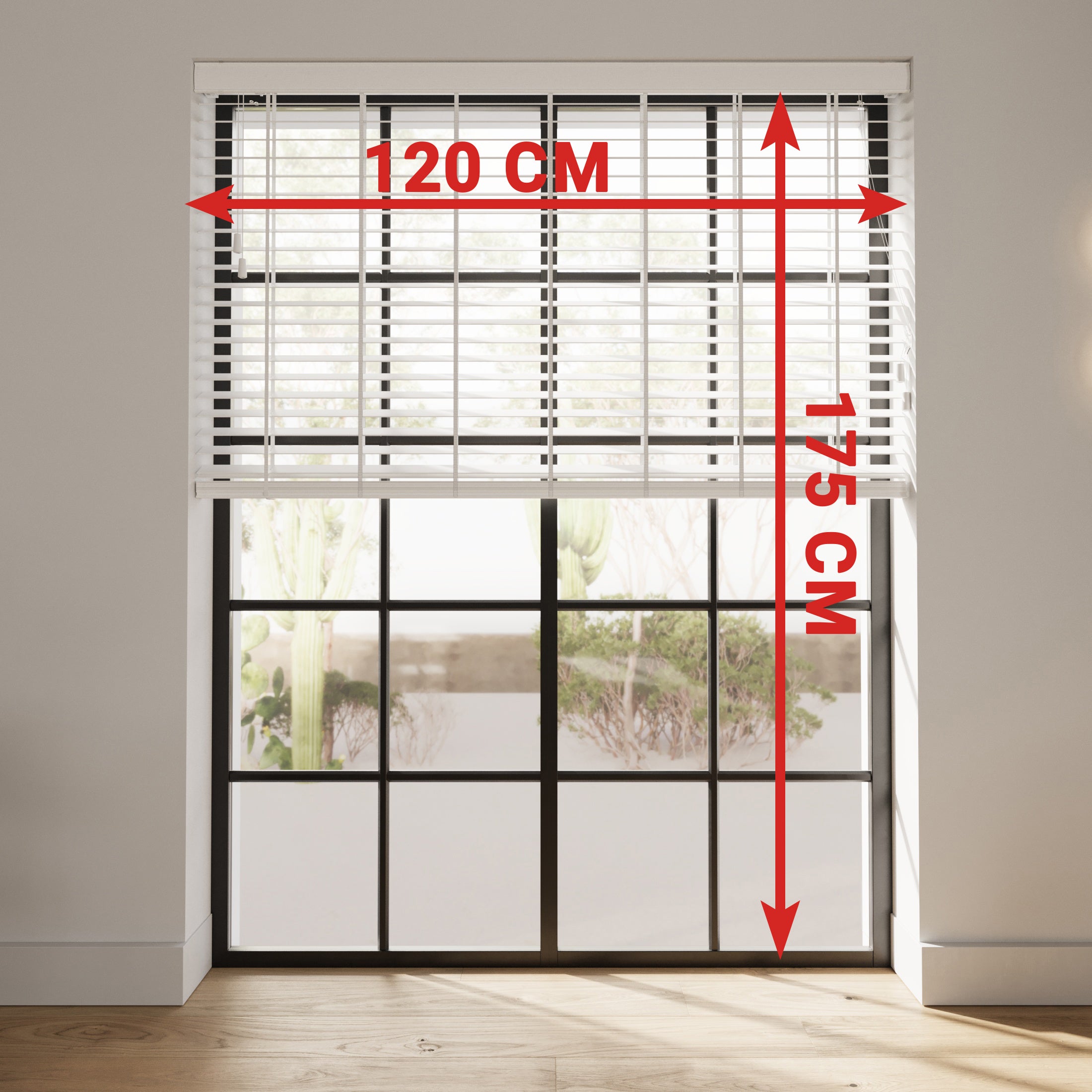 Cocoon stores vénitiens intérieurs en bambou (Blanc, 120 x 175 cm ...