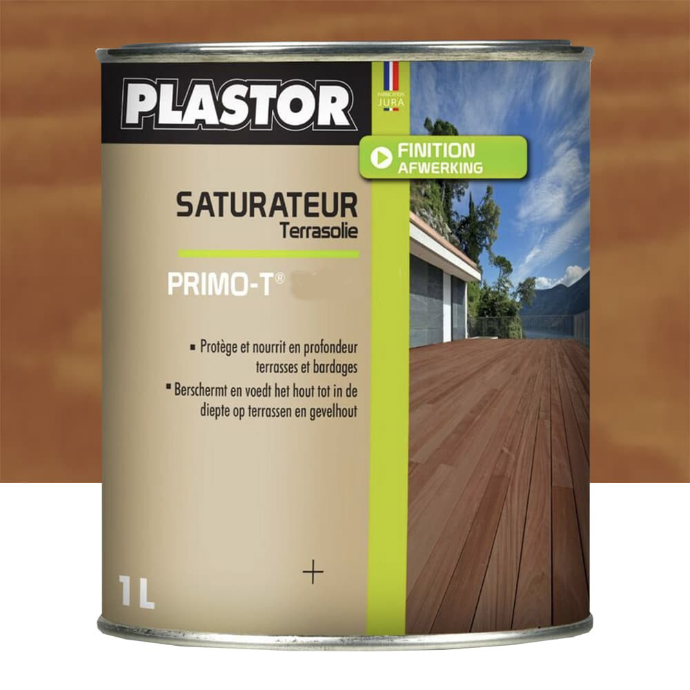 Saturateur PLASTOR Terrasolie Primo-T Teck 1 L - Contenance : 1 L ...