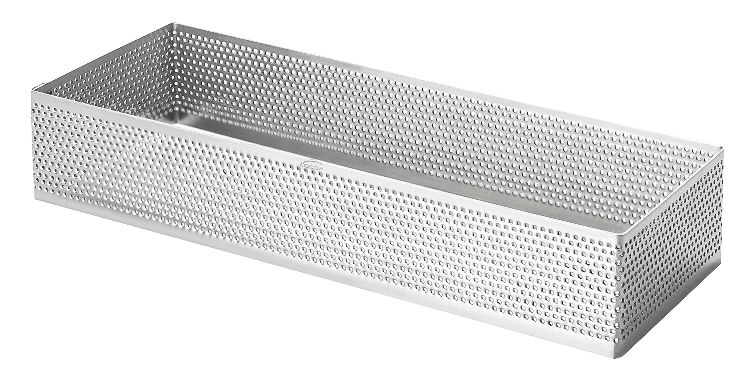 Lacor - 68591 - Molde Aro Rectangular Perforado7 x 20 x 3, 5 cm Inox ...