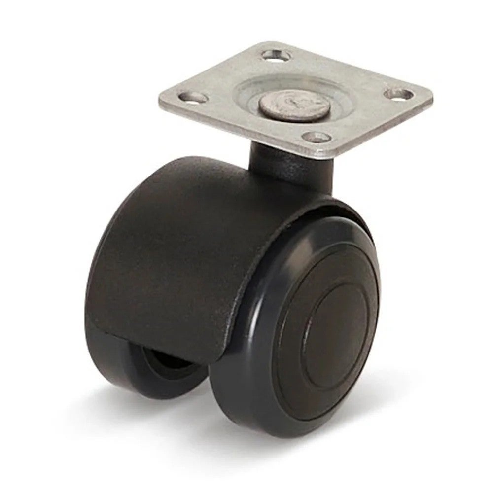 Roulette de meuble - MESO - Premium - PU - 40 mm - Platine 36,5 x 36,5 ...