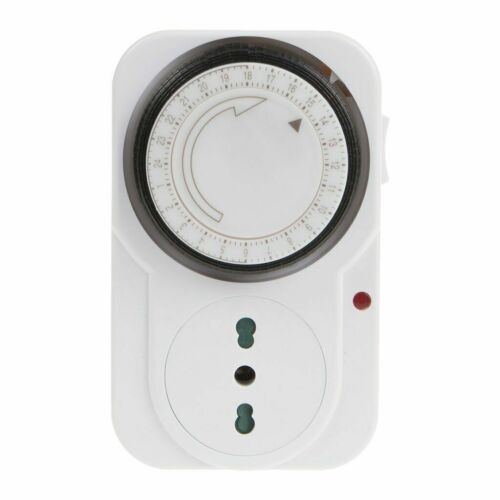 PRESA ELETTRICA CON TEMPORIZZATORE 230 V TEMPORIZZATA TIMER 24 ORE ...