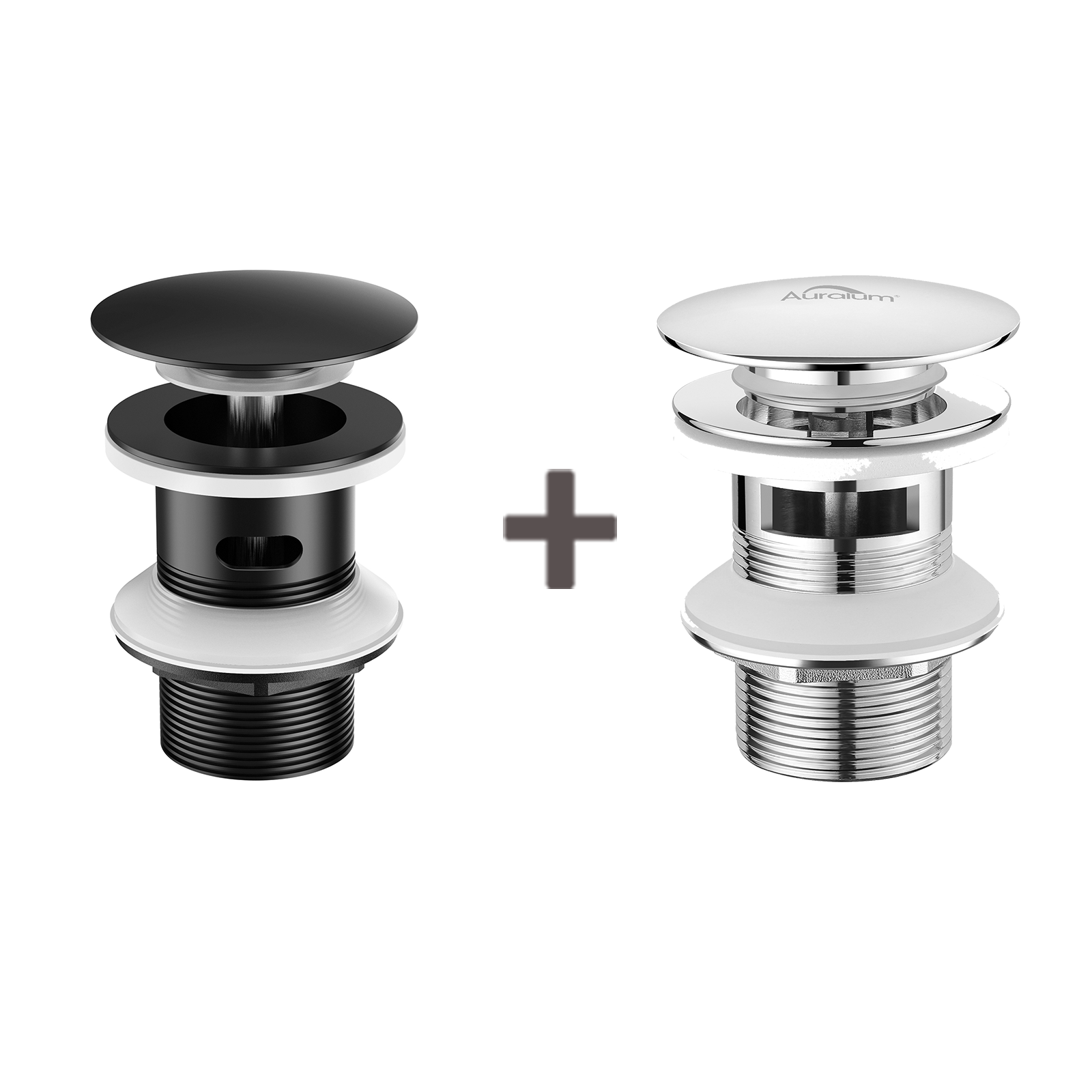 2PCS Bonde de Lavabo Bonde Pop-up avec Trop-plein Automatique ...