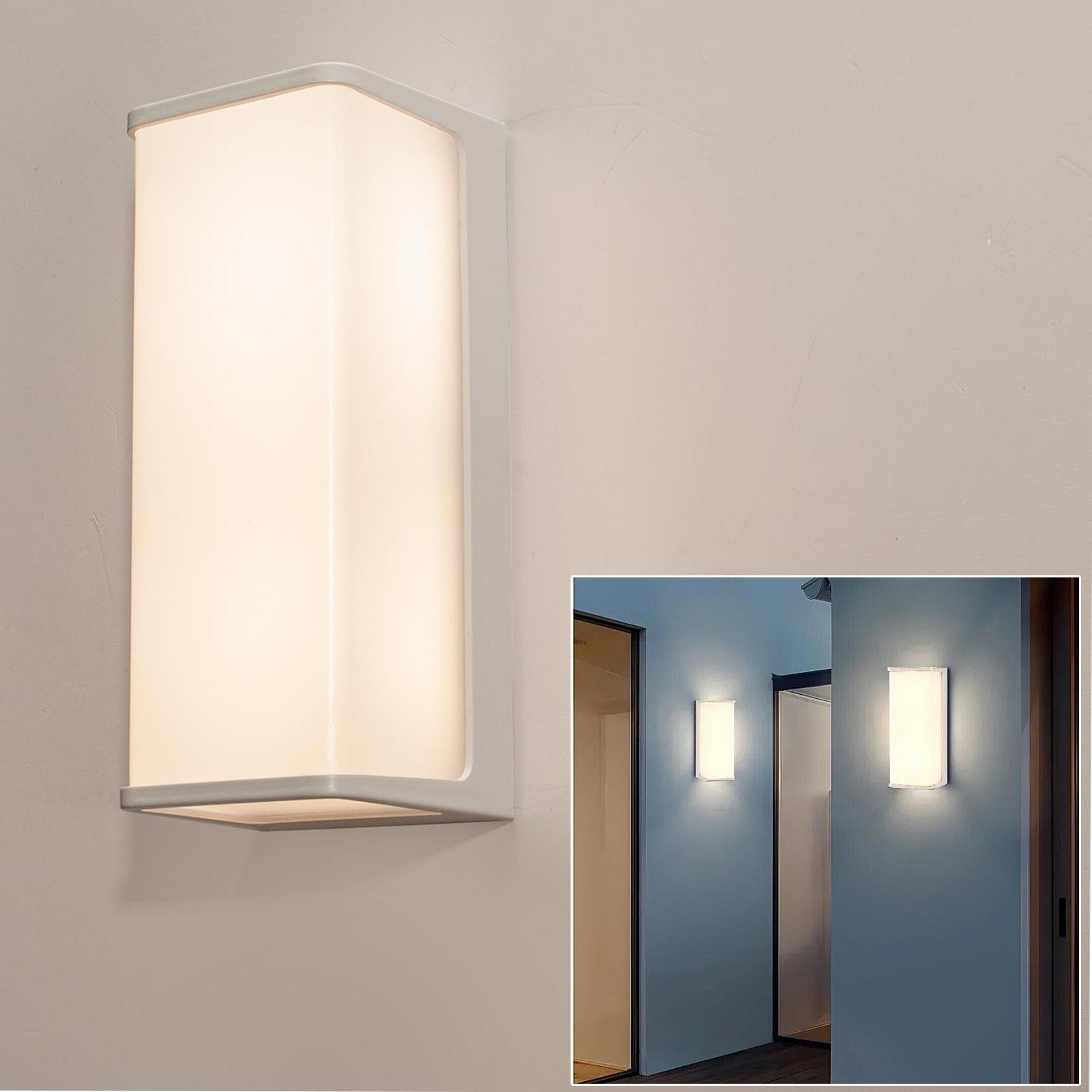 Applique moderno da parete lampada impermeabile IP65 LED 10W resa 95W ...