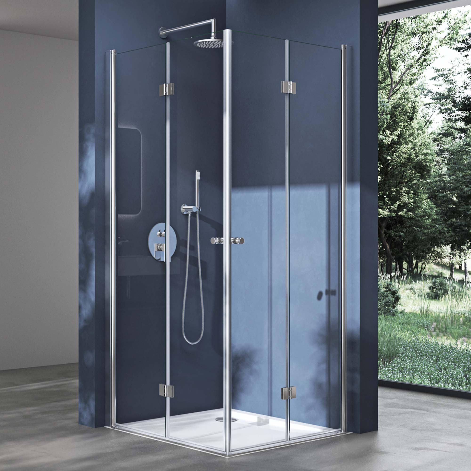 Doporro Cabine de Douche Pliable 70x120 Porte de Douche Pliante Montage ...
