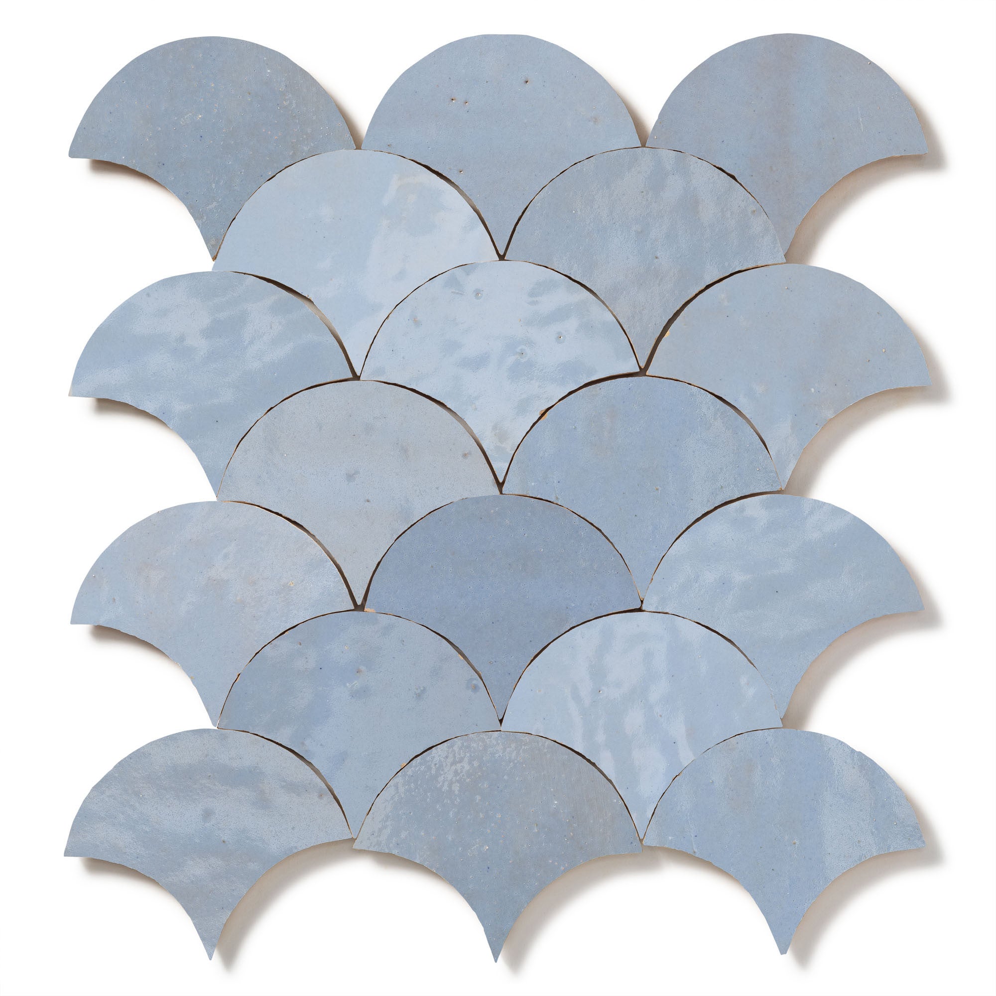 Carrelage Zellige Marocain Bleu Gustavien Grande Ecaille 10x12 cm ...