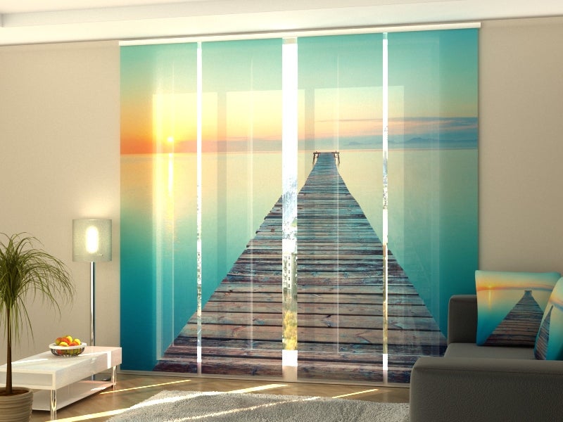 Rideaux à Panneaux coulissants : Lot de 4 panneaux japonais 60x245 cm ...