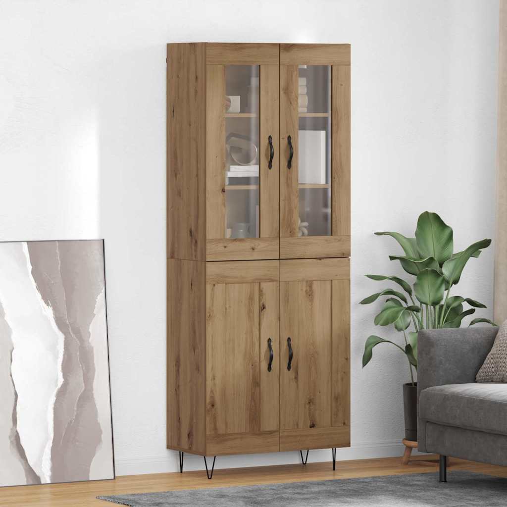 Alacena Roble artesanal 69,5 x 34 x 180 cm Madera contrachapada | Leroy ...