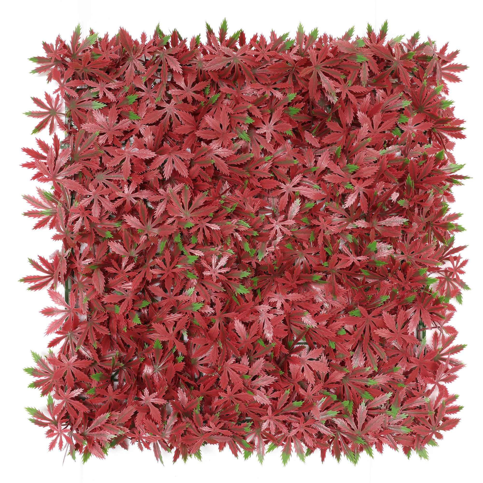 Haie artificielle 100 x 100 cm, jardin vertical à fleurs roses et ...