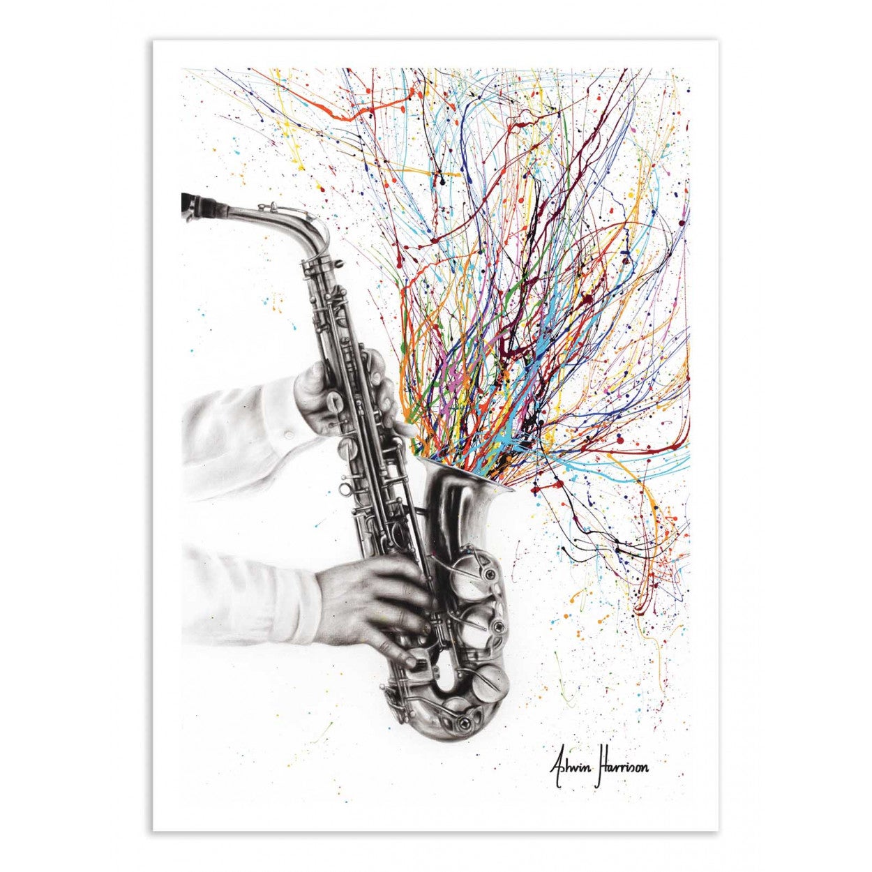 Art-Poster - The Jazz saxophone - Ashvin Harrison - 50 x 70 cm | Leroy ...