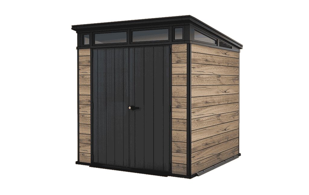 Abri de jardin Signature 77- Aspect bois Douglas- 4,5m2 - KETER | Leroy ...