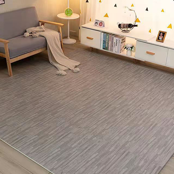 Tapis de sol en mousse à grain de bois 10 pièces, carrelage de sol en mousse EVA-grain de bois ...