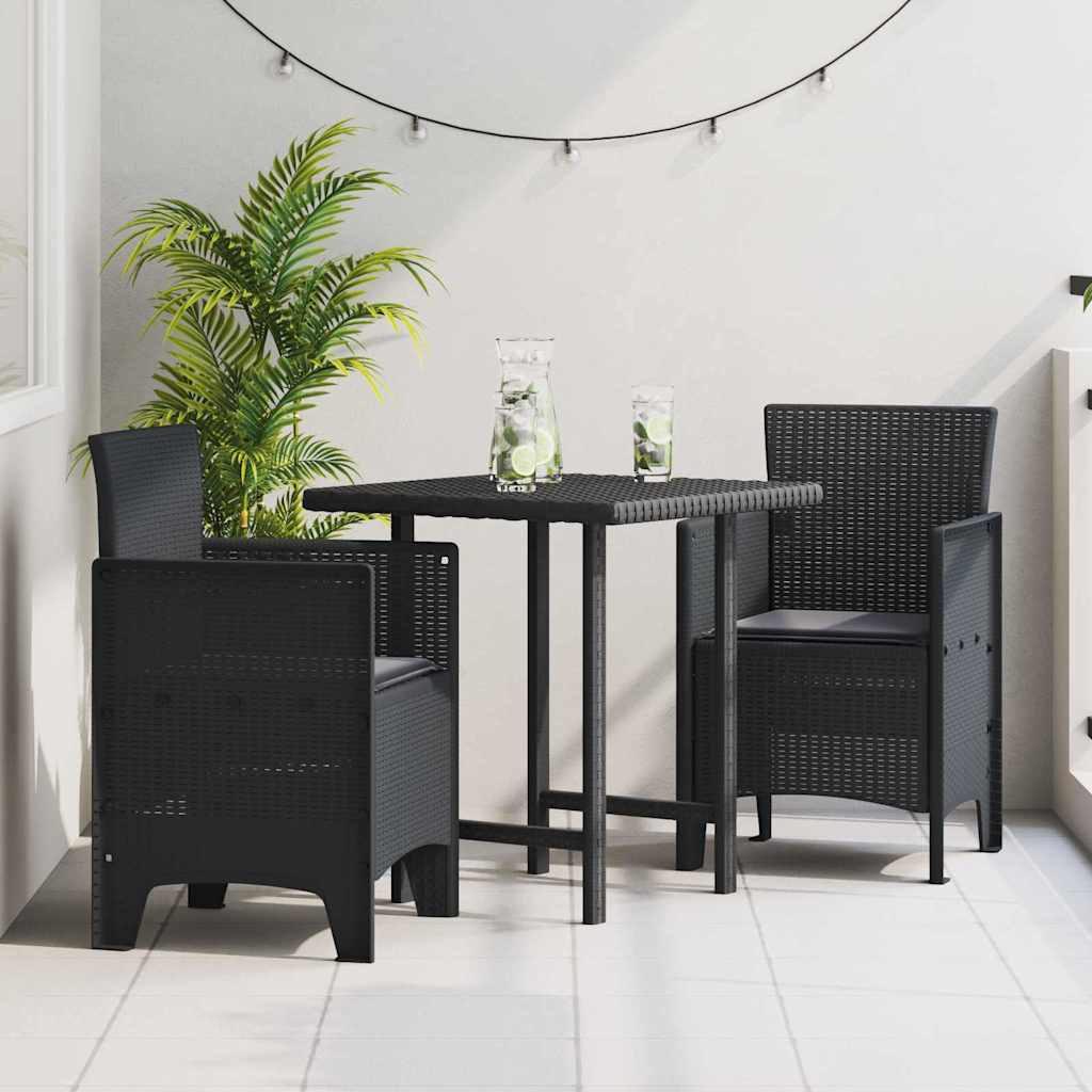 Maison Exclusive Chaise De Jardin 2 Pcs Anthracite 53 X 49 X 85 Cm Pp