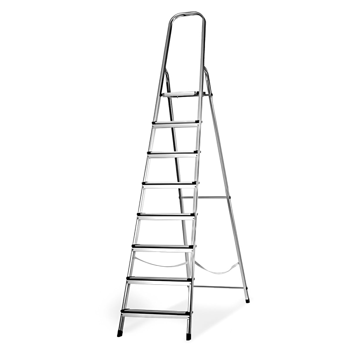 Amig - Escalier pliant avec 8 marches - Fabriqué en aluminium - Mesure ...