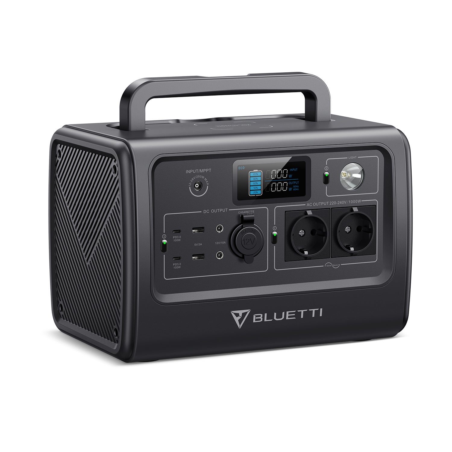 Générateur Électrique Portable BLUETTI EB70,1000W/716Wh Batterie ...