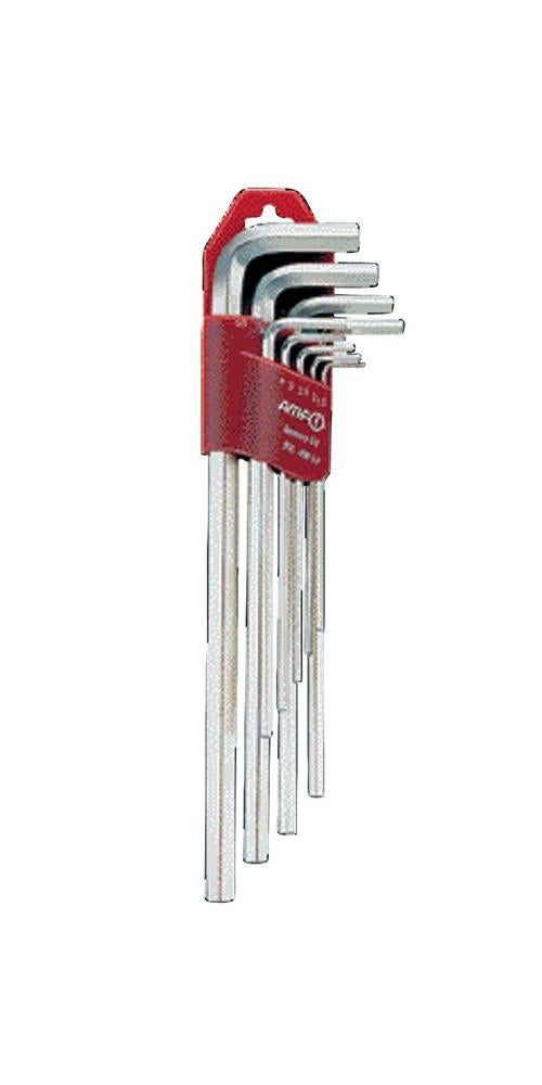 AMF Jeu de clés mâles coudées 911L-HM9D support en plastique 9 pièces ...