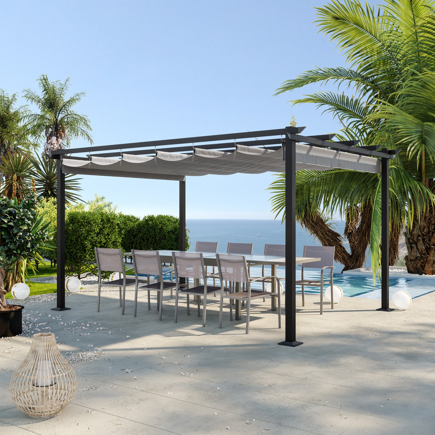 Pergola Toile Retractable Leroy Merlin