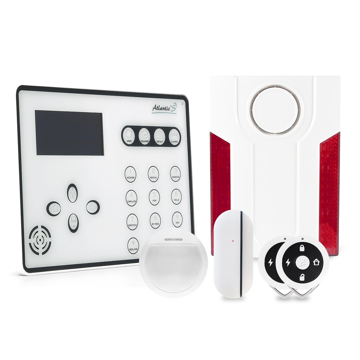 ATEOS - Alarme de maison sans fil GSM Kit 1A (MD-334R) | Leroy Merlin