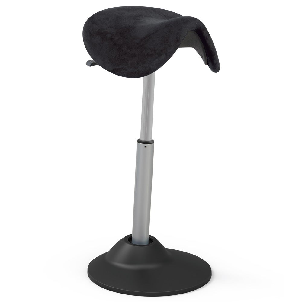 Tabouret assis-debout ergonomique Lugo - Noir | Leroy Merlin