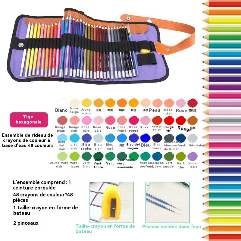Crayons de Couleur pour Coloriage, Boîte Crayon de Couleur pour Adultes ...