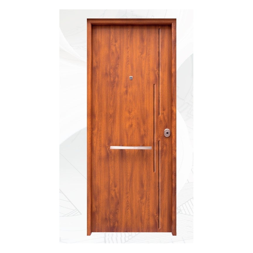 Porte d'entrée en acier ACACIA embero - Poussant Gauche - Dimensions ...