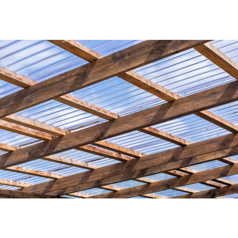 Plaque PVC ondulée (GO 177/51) - Transparent - 92cm (largeur) x 2.5m ...