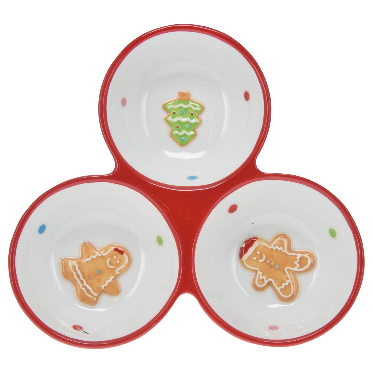 Plat de service, trois compartiments, 19 x 19 cm, GINGERBREAD, Home ...