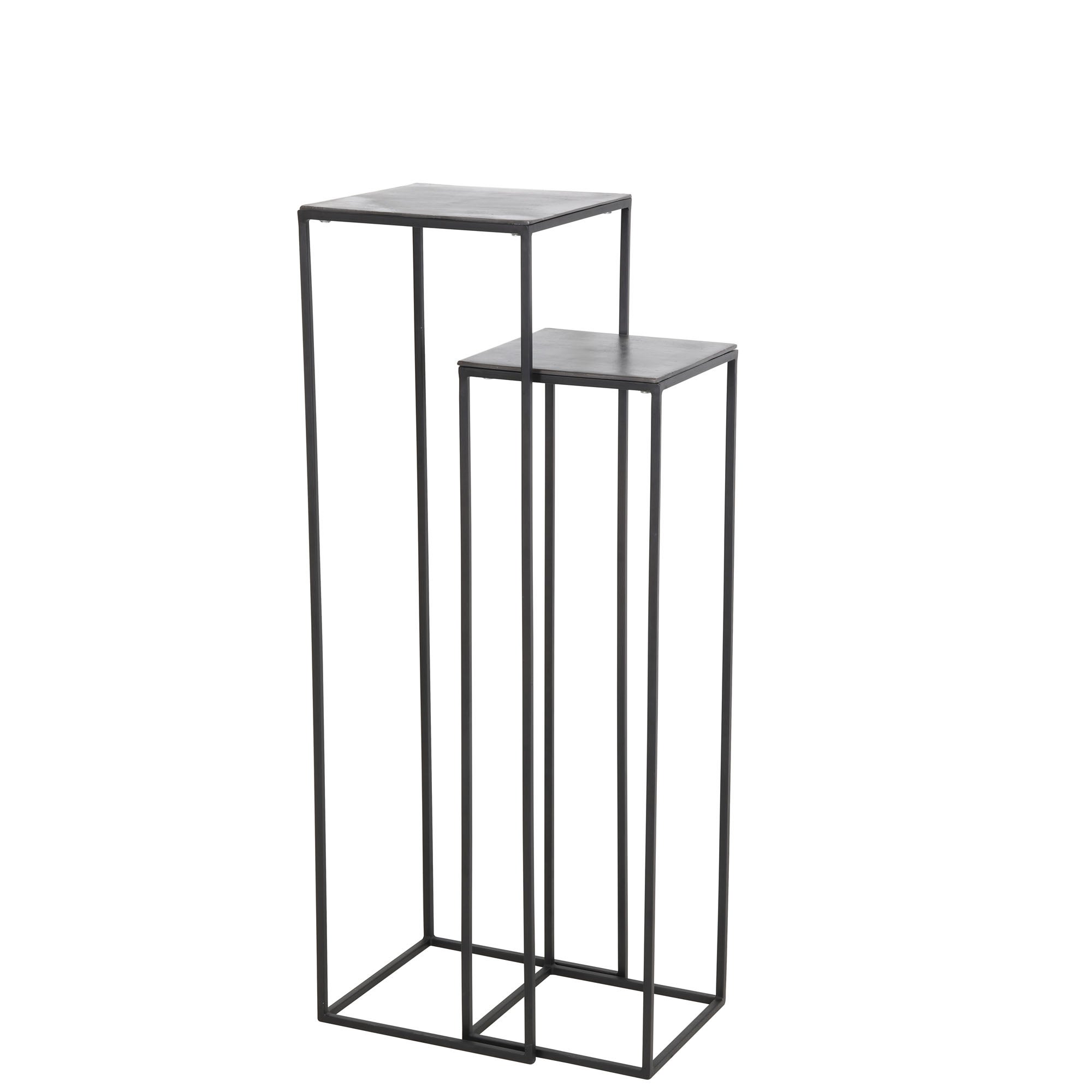 Pilier Boca - Plomb Antique/Noir - Set - Light & Living | Leroy Merlin