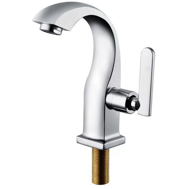 Grifo monomando cromado para lavabo de baño, grifo monomando de cobre ...