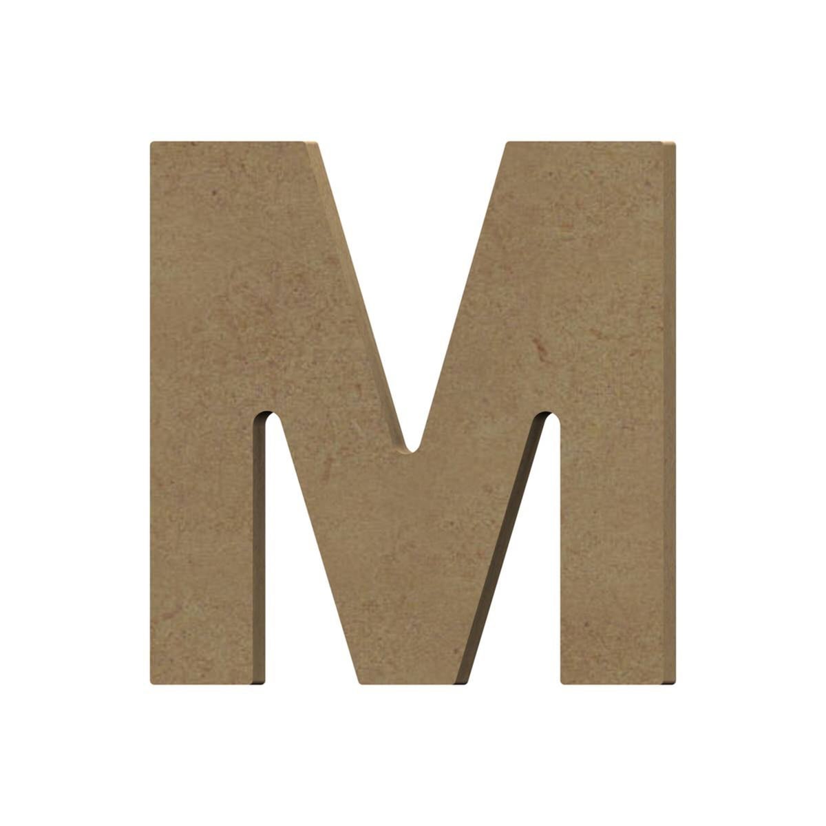 Lettre M majuscule mdf 12cm | Leroy Merlin
