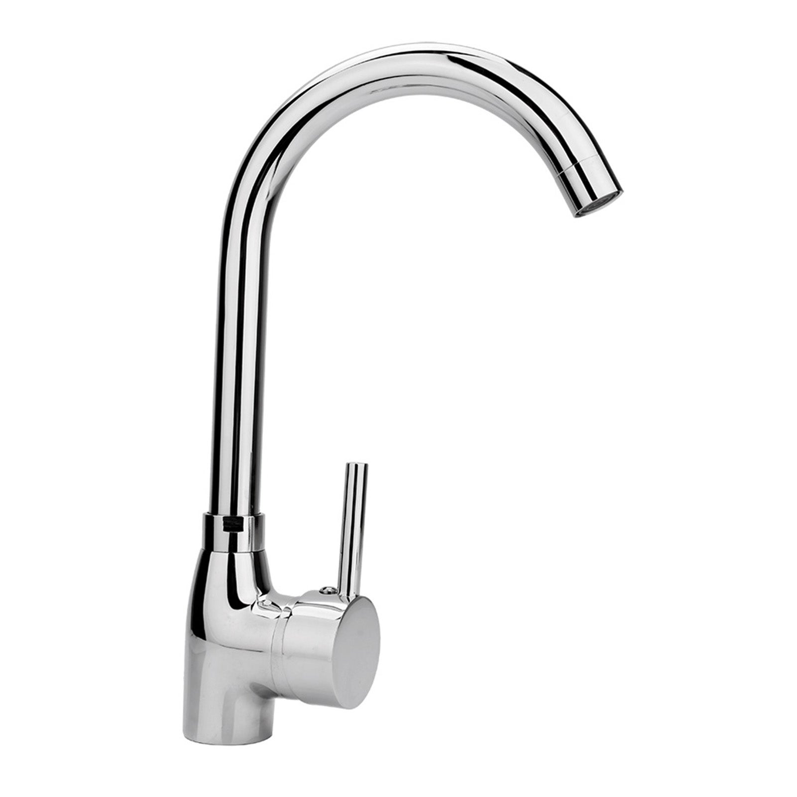 Robinet de cuisine chromé moderne, robinet d'eau à poignée unique ...