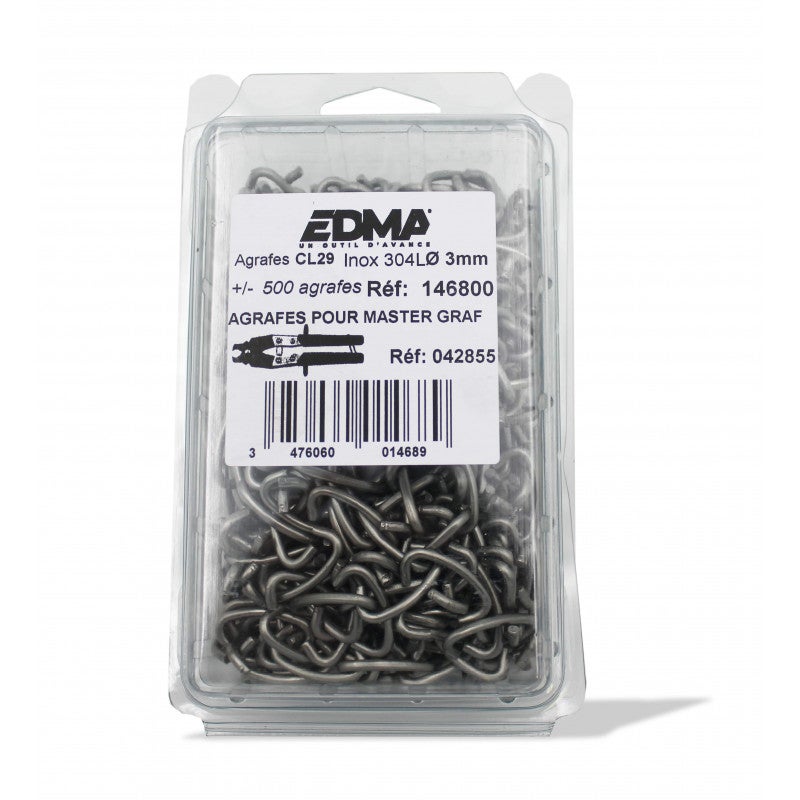 Agrafe Cl 29 - Inox Aisi 304 x 500 Pcs | Leroy Merlin