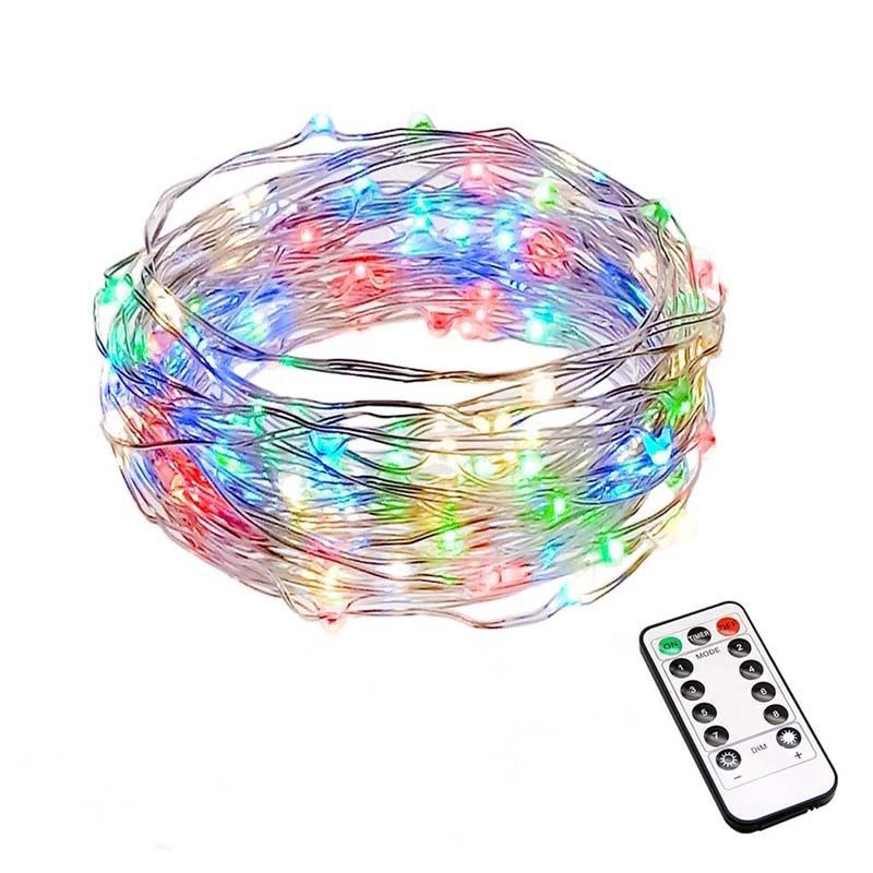 Guirlande Lumineuse, 2M 20LED (Multicolores) Girlande de Lumière IP65 Etanche Guirlande LED ...