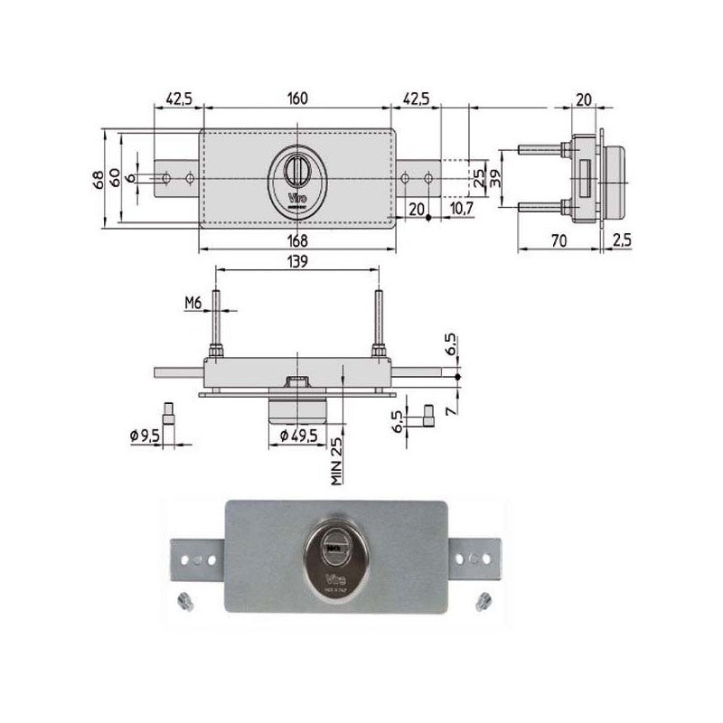 Shutter Lock 2 Ch.Ori.Diritte 1.8271 Viro | Leroy Merlin