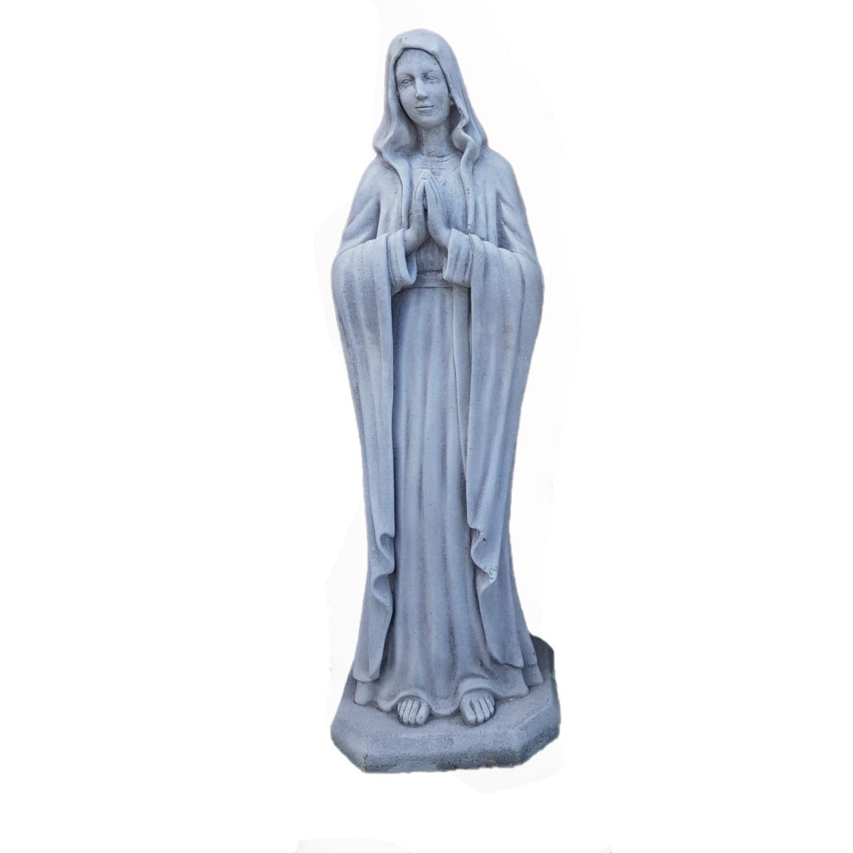 Estatua clásica de hormigón-piedra Mod. Virgen de Fatima 30x30x85cm ...
