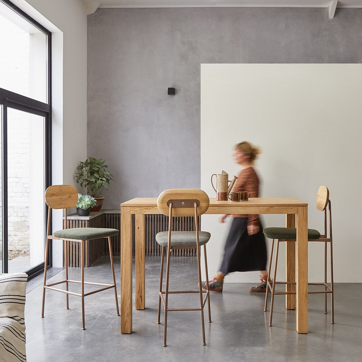 Tikamoon Table de bar en chêne massif 4-6 pers. Eden | Leroy Merlin