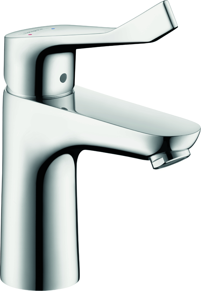 HANSGROHE 100 Care mezclador de lavabo con mango extralargo cromado ...