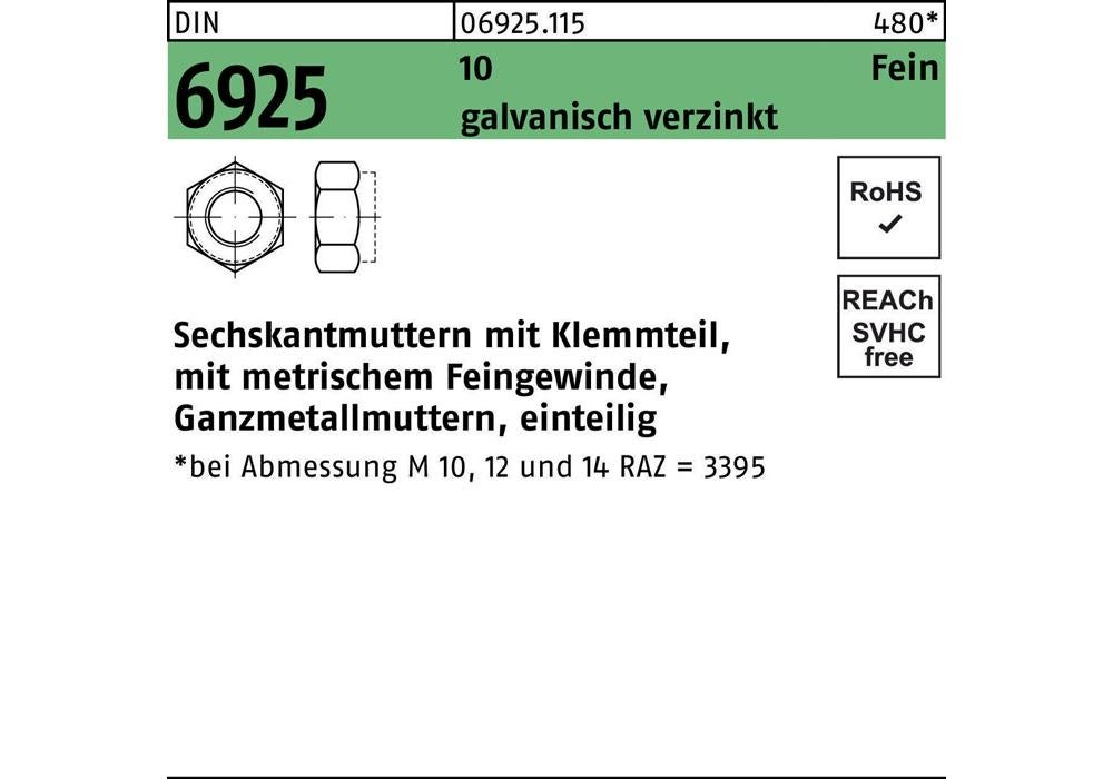 DIN 6925 m.Klemmteil | Leroy Merlin