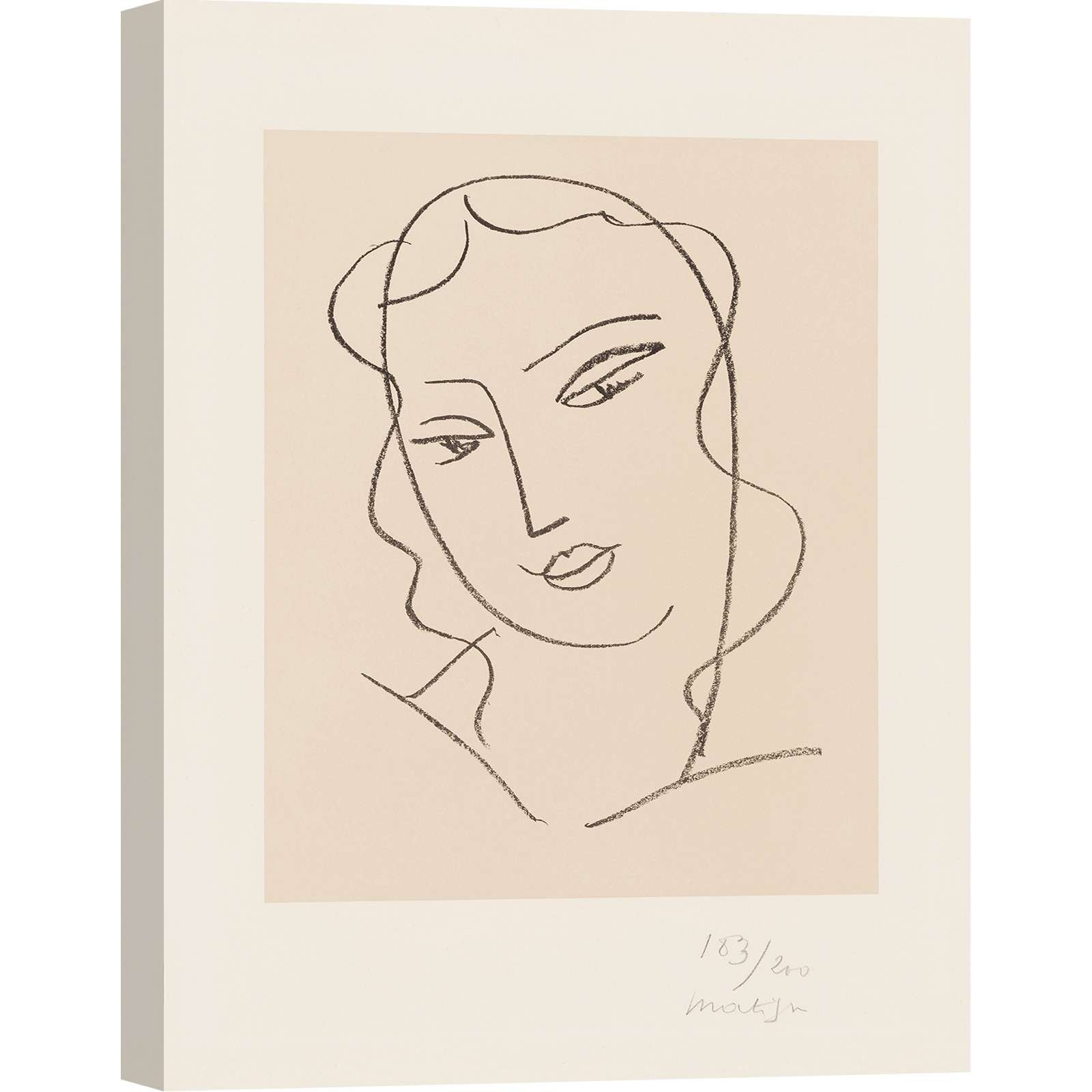 Tableau de Matisse - impression sur toile - Henri Matisse, Portrait I ...