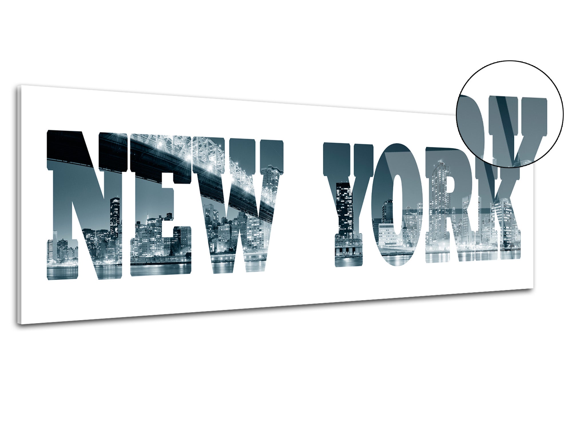 Tableau plexiglas décoratif lettrage New York | Leroy Merlin