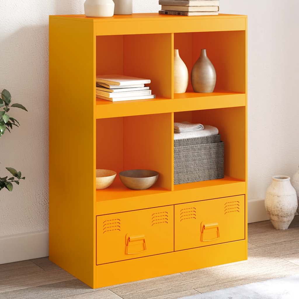 Maison Exclusive - Buffet jaune moutarde 67x39x95 cm acier | Leroy Merlin