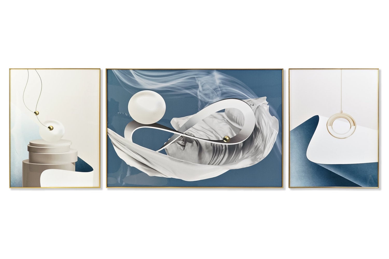 Tableau Set 3 Aluminium Mdf 240x3x80 Moderne | Leroy Merlin