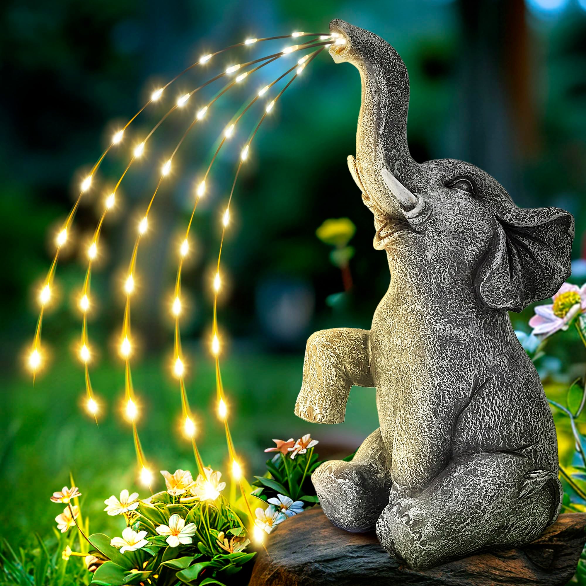 Estatua de elefante mejorada - Decoración de jardín - Figura de ...
