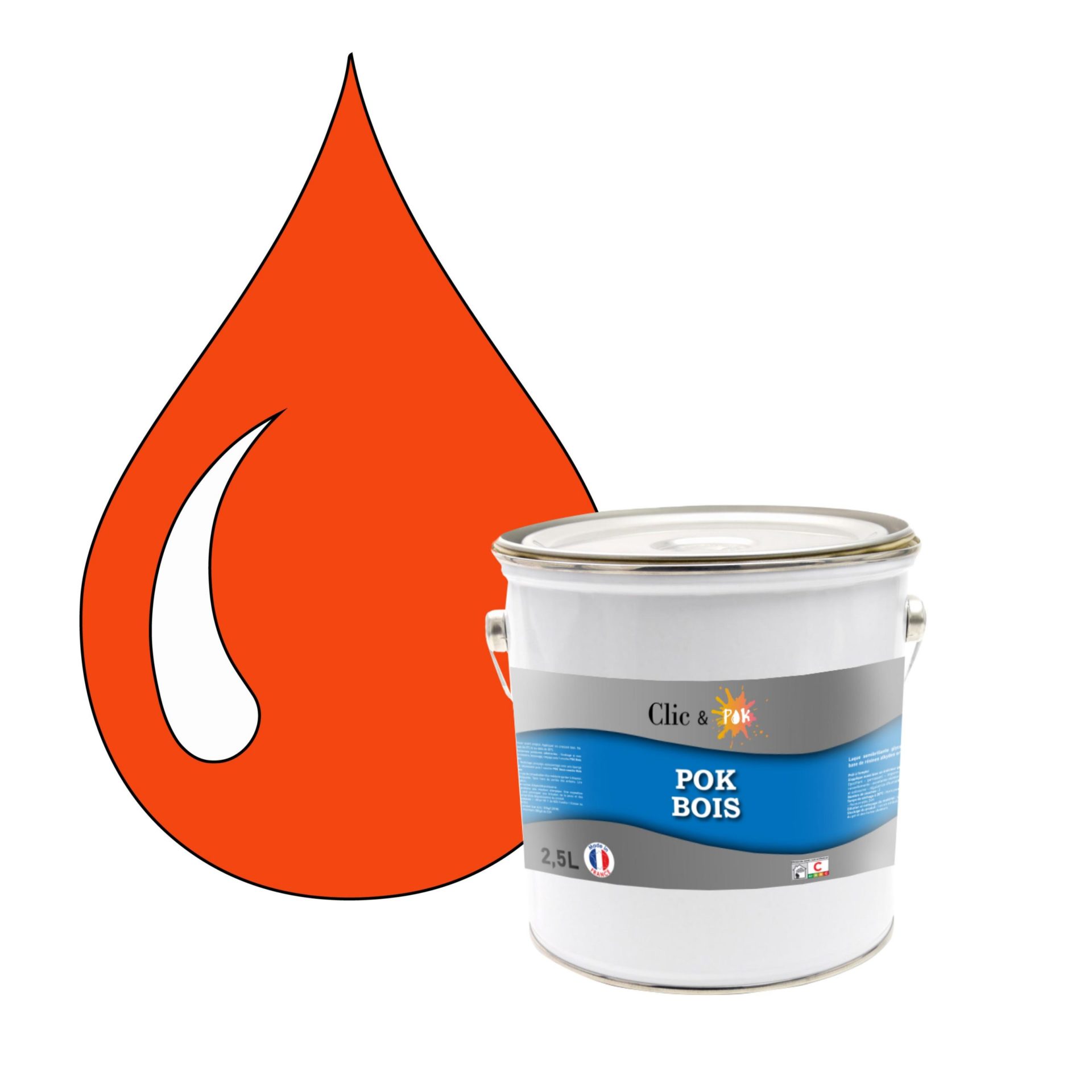 POK BOIS Peinture Bois Extérieur Intérieur – Satinée, Résistante ...