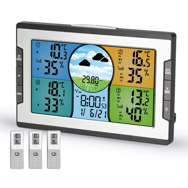 Station météorologique,Station météo sans fil 433 avec écran LCD ...