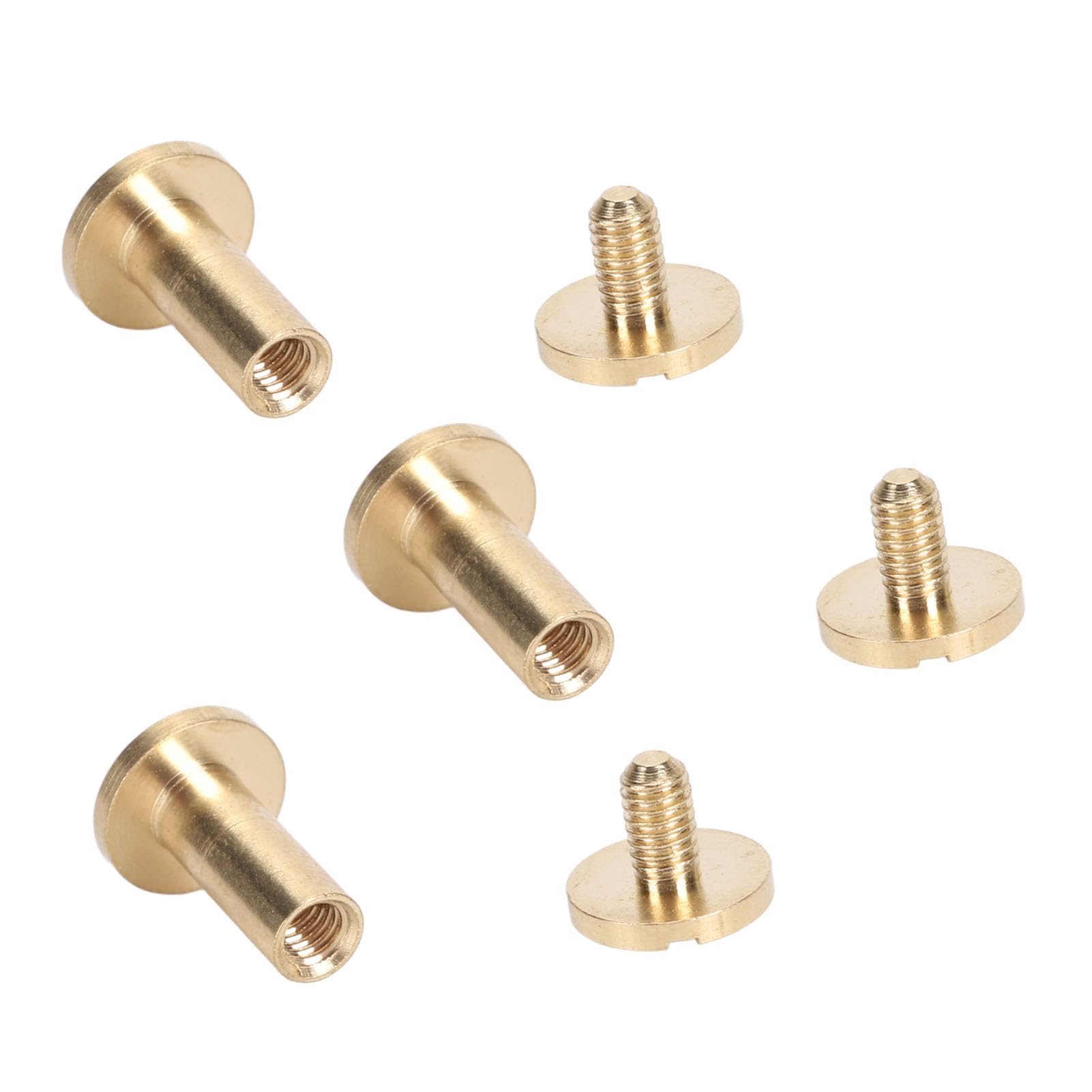 Kit de 50 rivets en laiton, vis à fente 8 mm, rivet décoratif pour sac ...