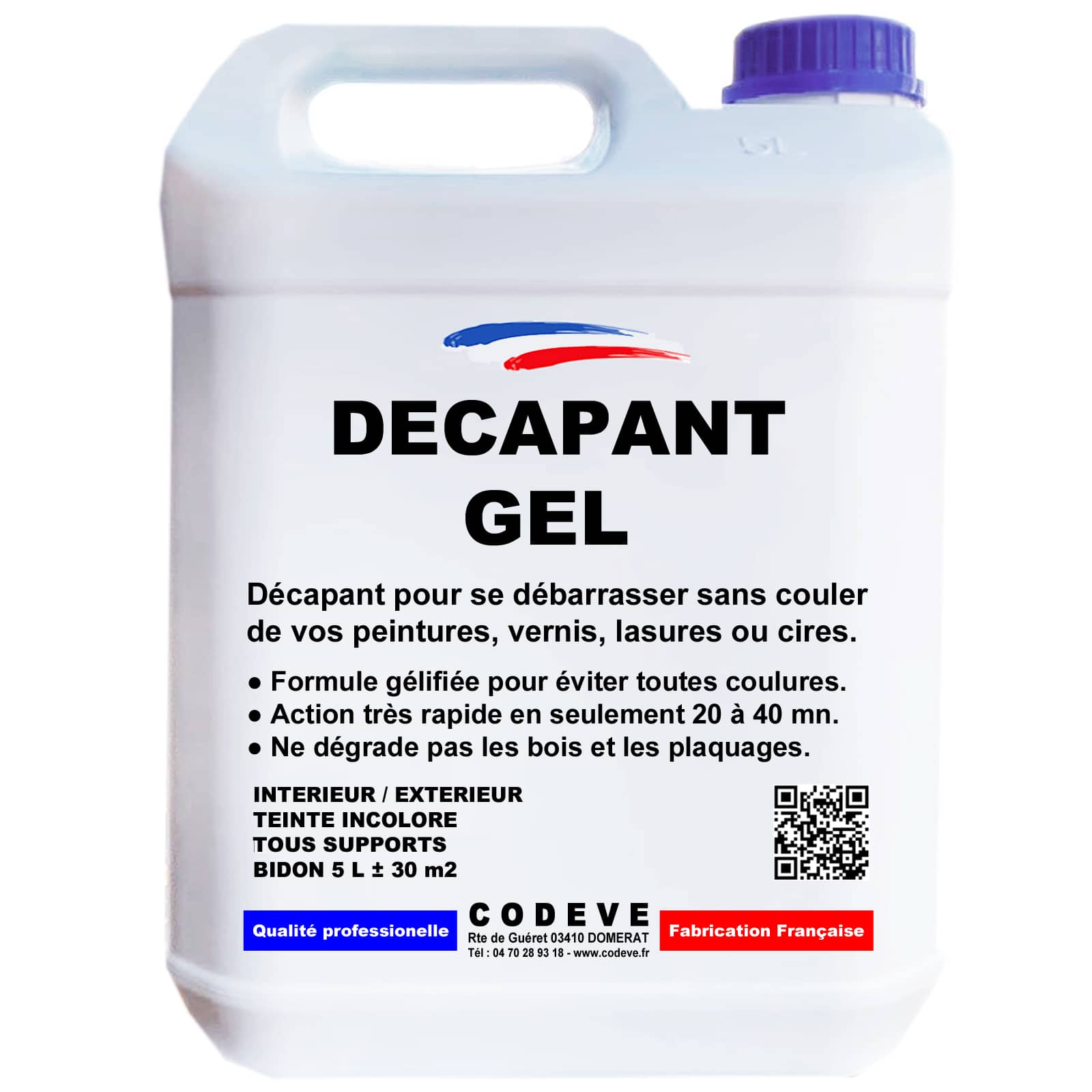 Decapant Gel - 4x5 L - Codeve Bois | Leroy Merlin